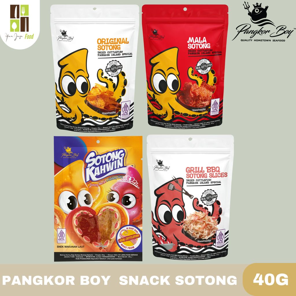 Jual Pangkor Boy Sotong Kering 40g / Original / Mala/ Sotong Kahwin ...