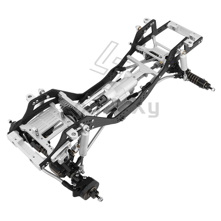 Jual Kit Axial SCX10 Pro Carbon Fiber Chassis Car Frame with Gearbox ...