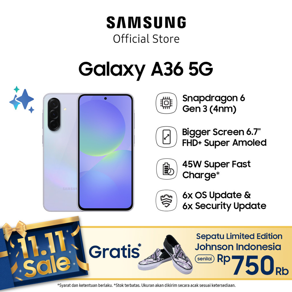 Jual [Special Johnson Package] Samsung Galaxy A36 5G 8/256GB - Awesome ...