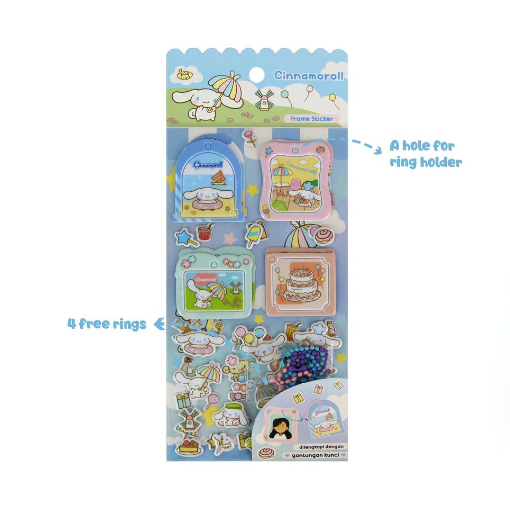 Jual ADINATA Cinnamoroll Frame Sticker | Stiker Adinata | Shopee Indonesia