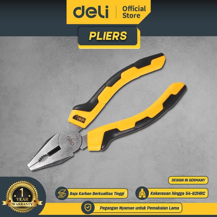 Jual mitra maju market Deli Tang Kombinasi / Plier 6/7/8 inch Ergonomis ...