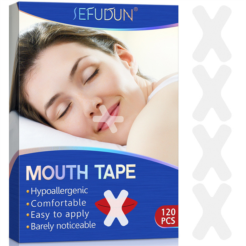 Jual 120Pcs Hypoallergenic Moth Shut Tape Anti-snoring Sleep Strips For ...