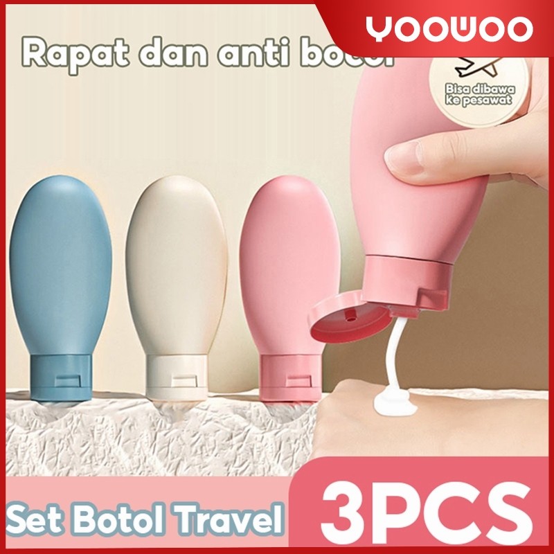 Jual Set Botol Kosmetik Travel / Botol Mini Isi Ulang Sampo Sabun ...