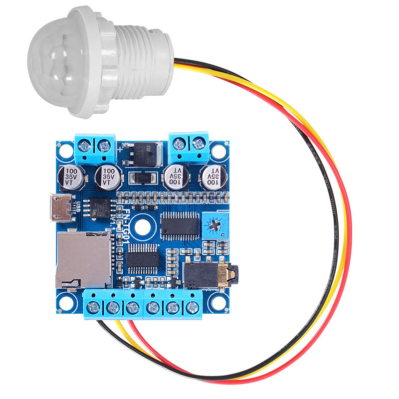 Jual PIR Motion Activated MP3 Player Sound Module Talking Motion Sensor ...