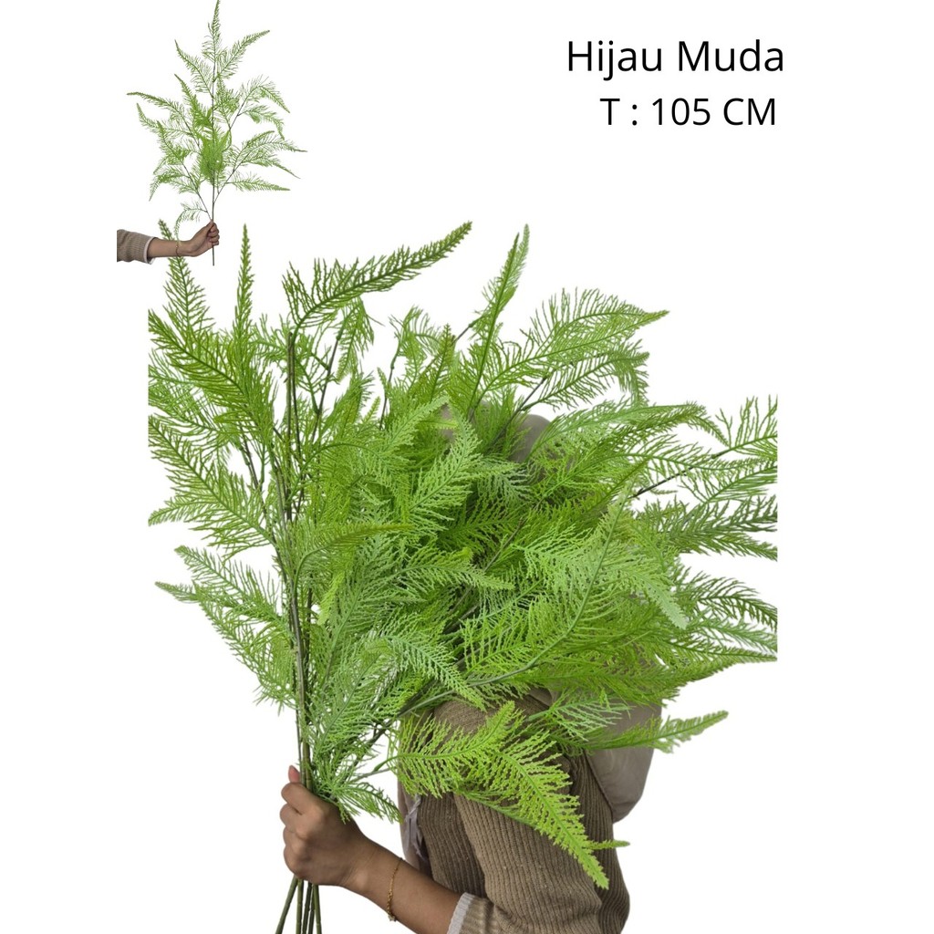 Jual BUNGA ARTIFICIAL ASPARAGUS PAKIS JEPANG DEKORASI TREND TERKINI ...