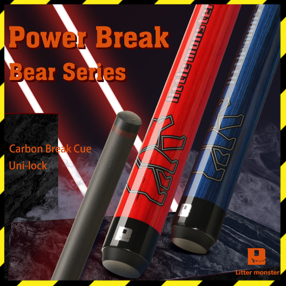 Jual Little Monster Bear Series Pool Cue Stick, Power Break Cue, Kick ...
