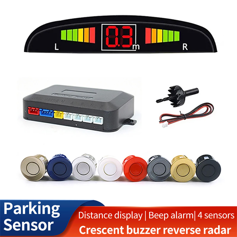 Jual Brother Fei Car LED Parking Sensor Kit 4 Sensors 22mm Reverse ...