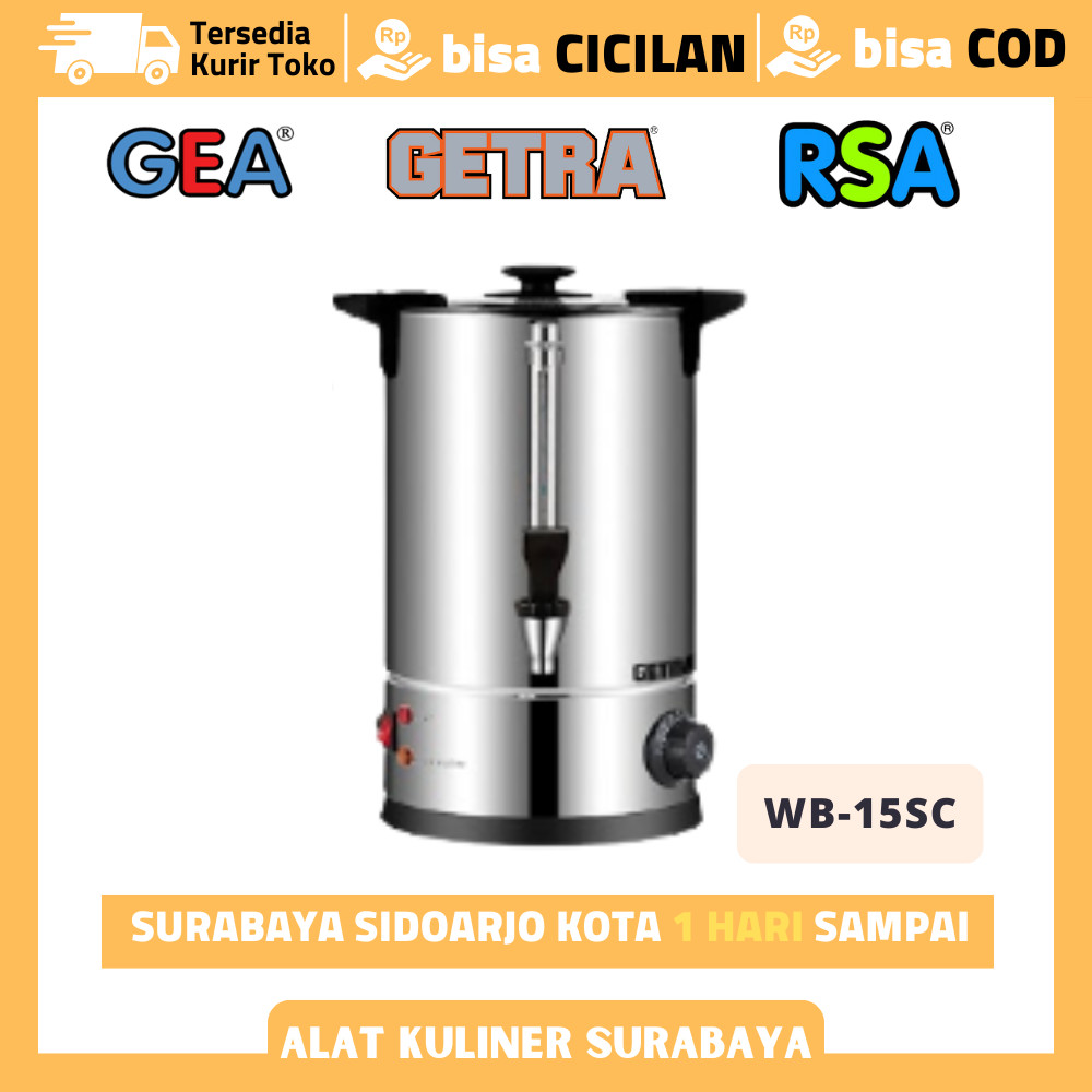 Jual GETRA Cylinder Water Boiler WB-15SC Teko Pemanas Air 15 Liter ...