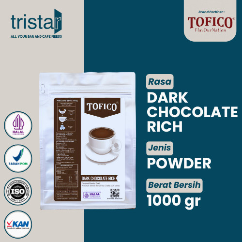 Jual Tofico Powder Dark Chocolate Rich 1kg - Minuman Rasa Dark Cokelat ...