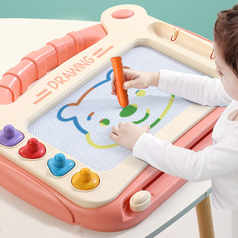 Jual ildren Cartoon Drawing Board Baby Puzzle Magnetic Writing Board ...