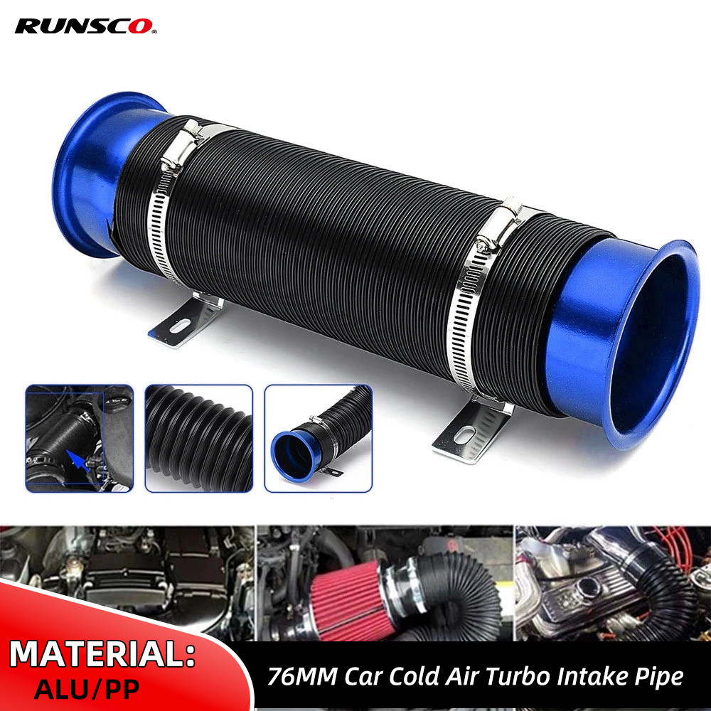 Jual 76MM Car Cold Air Turbo Intake Inlet Pipe Adjustable Flexible Duct ...