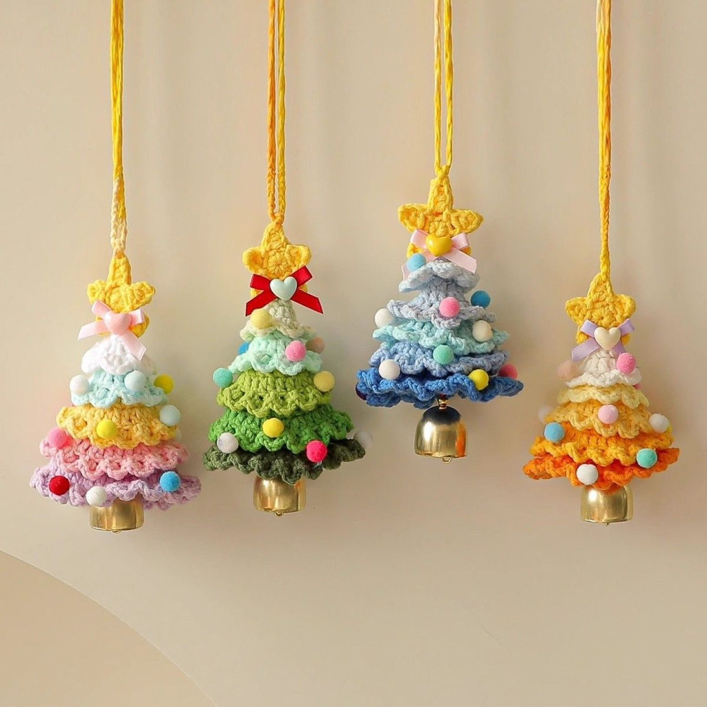 Jual 2025 new bell birthday tree pent wool croeted finished birthday ...