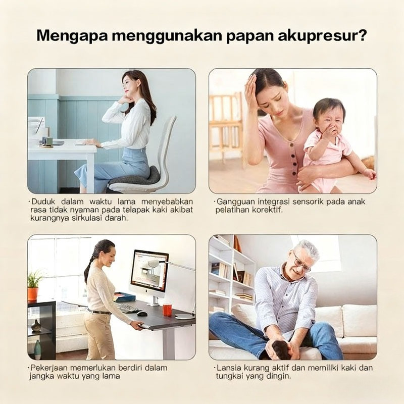 Jual Pelat Akupresur Bantalan Kaki Matras Yoga Foot Massager Olahraga ...