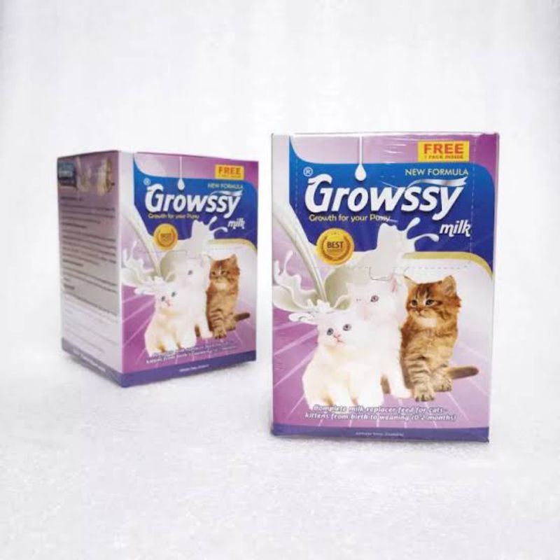 Jual Growwsy Box Susu Kucing isi 10 Free 1pcs | Shopee Indonesia