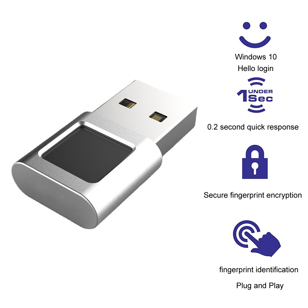 Jual USB Type-C Fingerprint Unlock Reader Module for Windows 7/8/10/11 ...