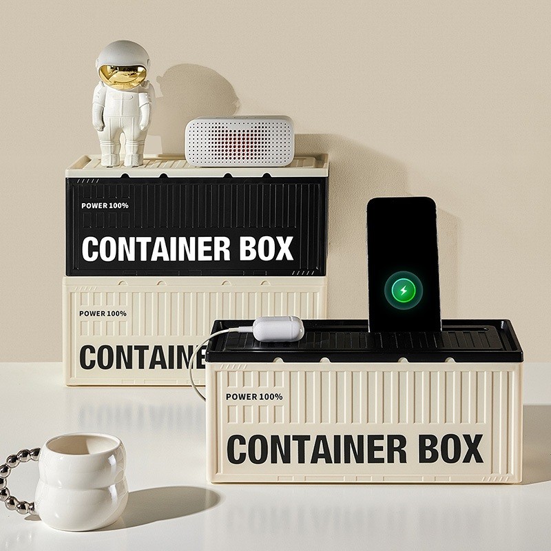 Jual Cable storage box, tempat kabel meja Wadah Organizer Kabel charger ...