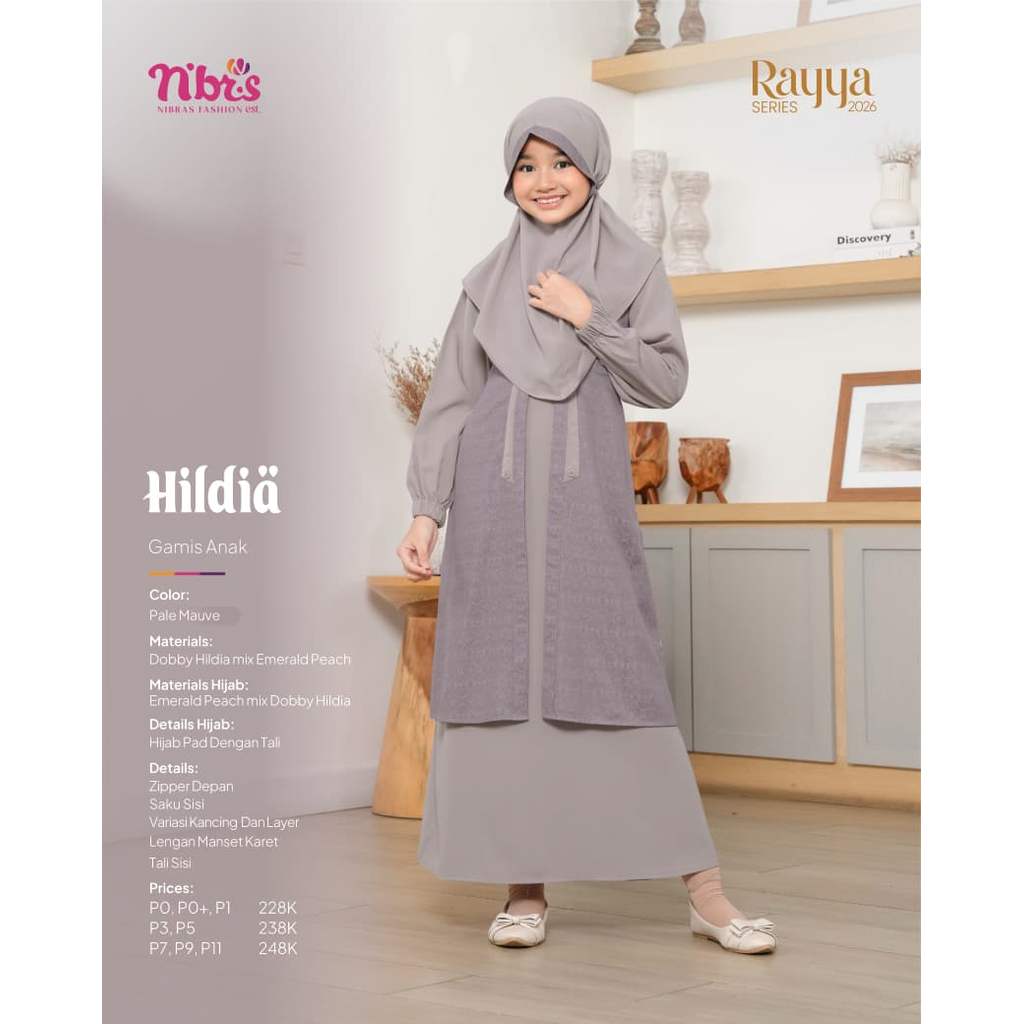 Jual NIBRAS TERBARU RAYYA SERIES 2026 - HILDIA PALE MAUVE (NIBRAS ...