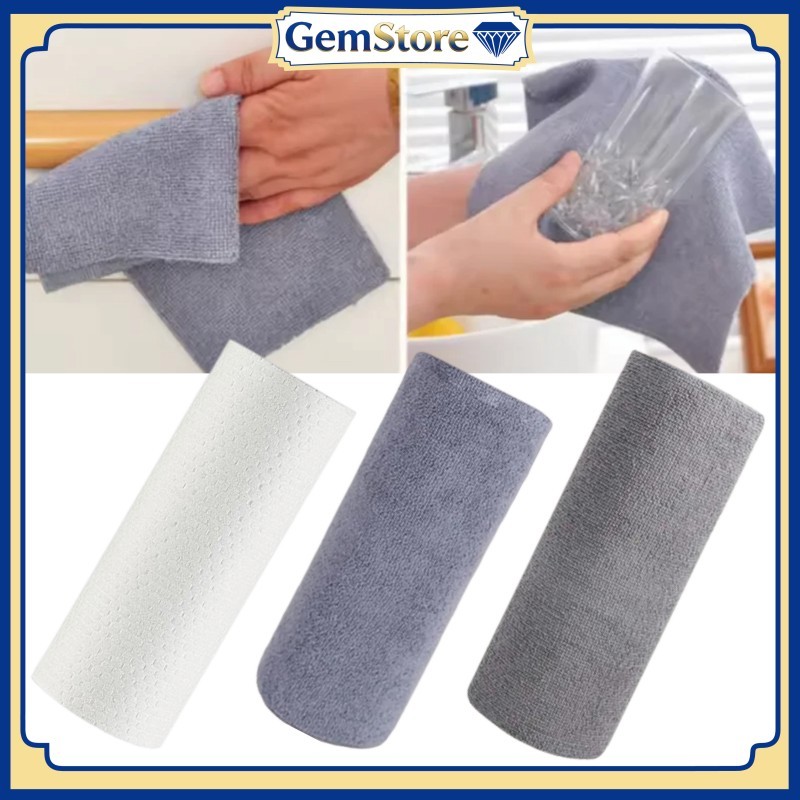 Jual Kain Lap Microfiber Dapur 20 Lembar Serbaguna Penyerap Minyak ...