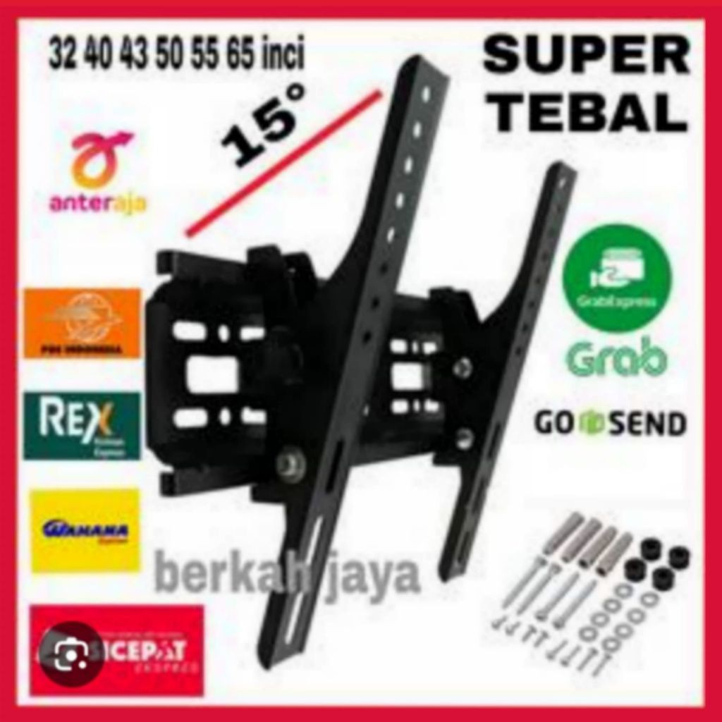 Jual breket braket bracket led tv 60 65 55 43 40 42 32 inch | Shopee ...