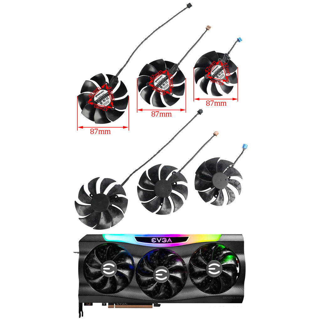 Jual Original New 87MM PLD09220S12H 12V 055A 4Pin Graphics Card Fan For ...