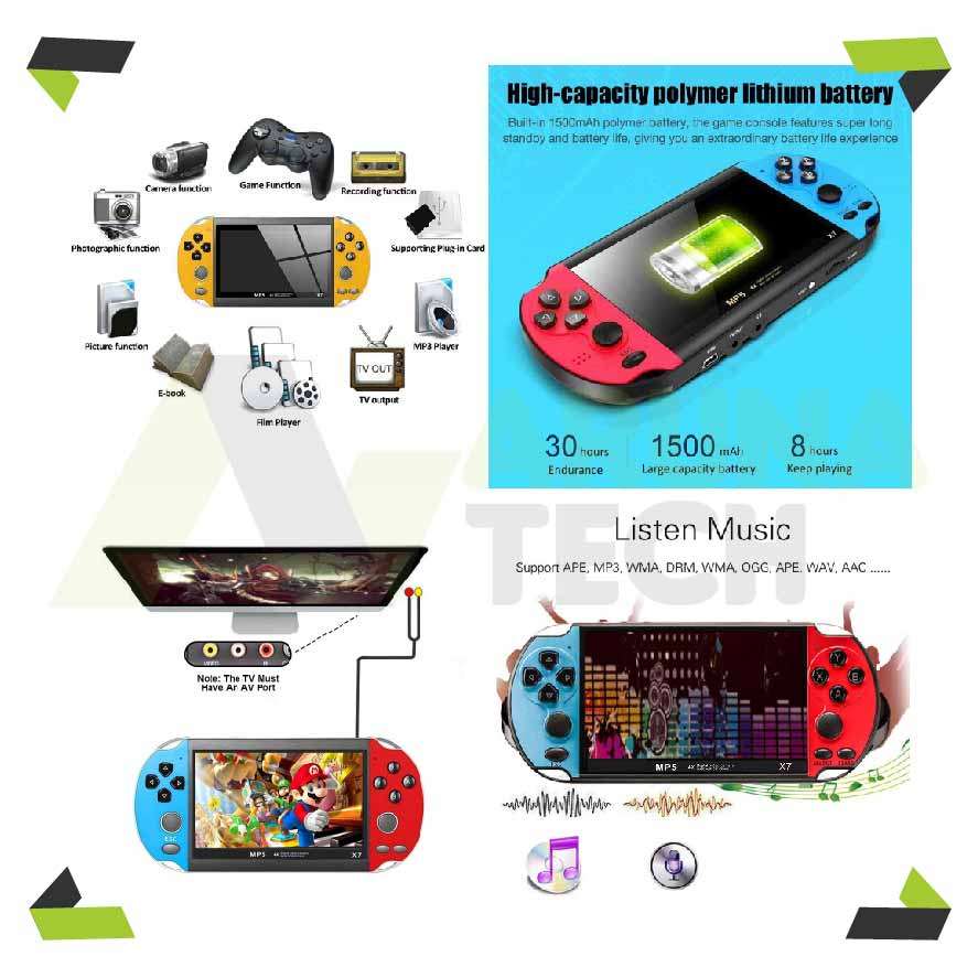 Jual GAME BOX X7 Enhanced Edition GAMEBOY PSP X7 Handheld Console 5.000 ...