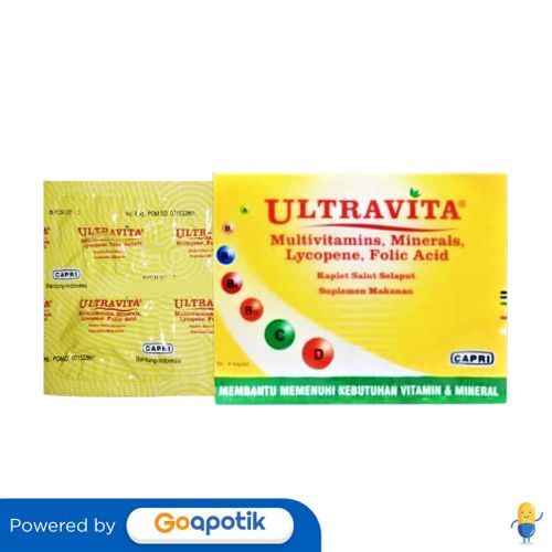 Jual Ultravita Strip Isi 4 Kaplet | Shopee Indonesia