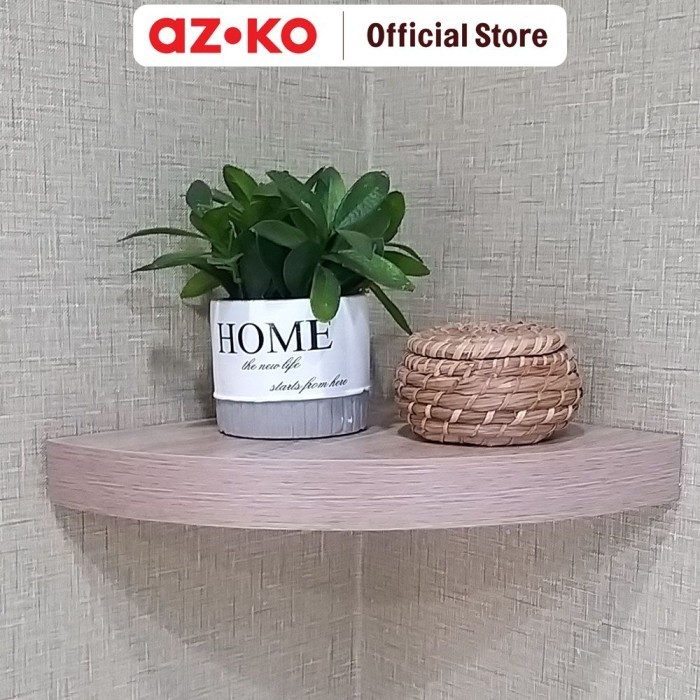 Jual AZKO Masterspace 25 Cm Rak Dinding Sudut - Cokelat Oak | Shopee ...
