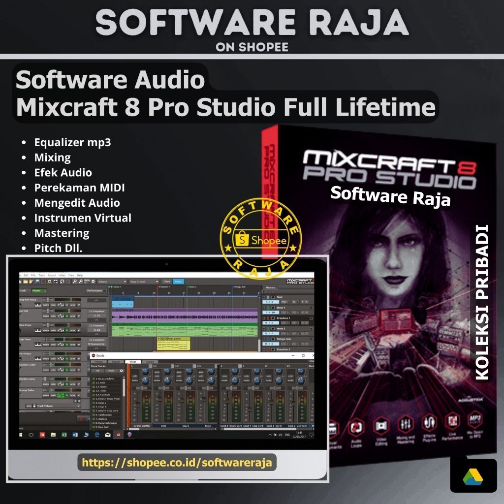 Jual Acoustica Mixcraft Pro Studio 9, Software PC / Laptop / Komputer ...