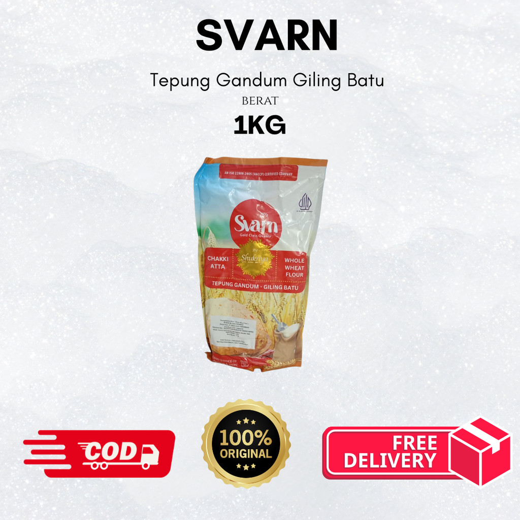 Jual Svarn Teepung Gandum Giling Batu by Shukriya 1kg | Shopee Indonesia