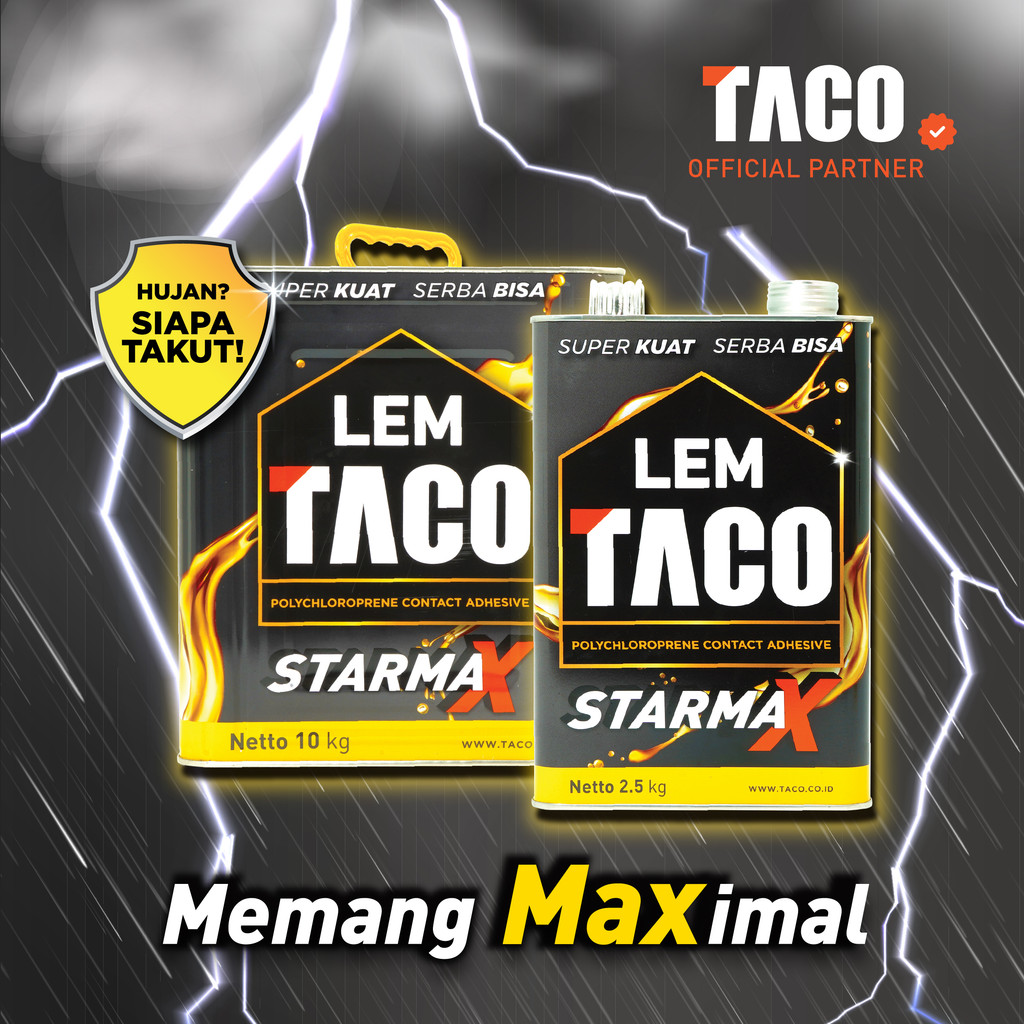 Jual TACO Lem Kuning Serbaguna StarMax - 10 Kg (Blek) - TA-1100-KC ...