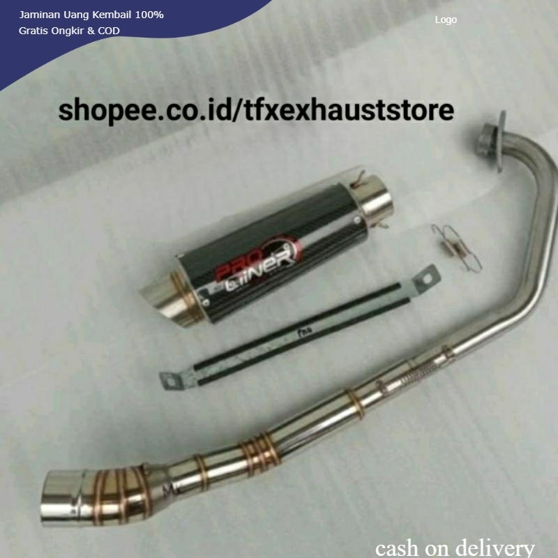 Jual Exhaust PROLINER CARBON FULLSYSTEM PNP CBR CB 150R SYM V3FI LC135 ...