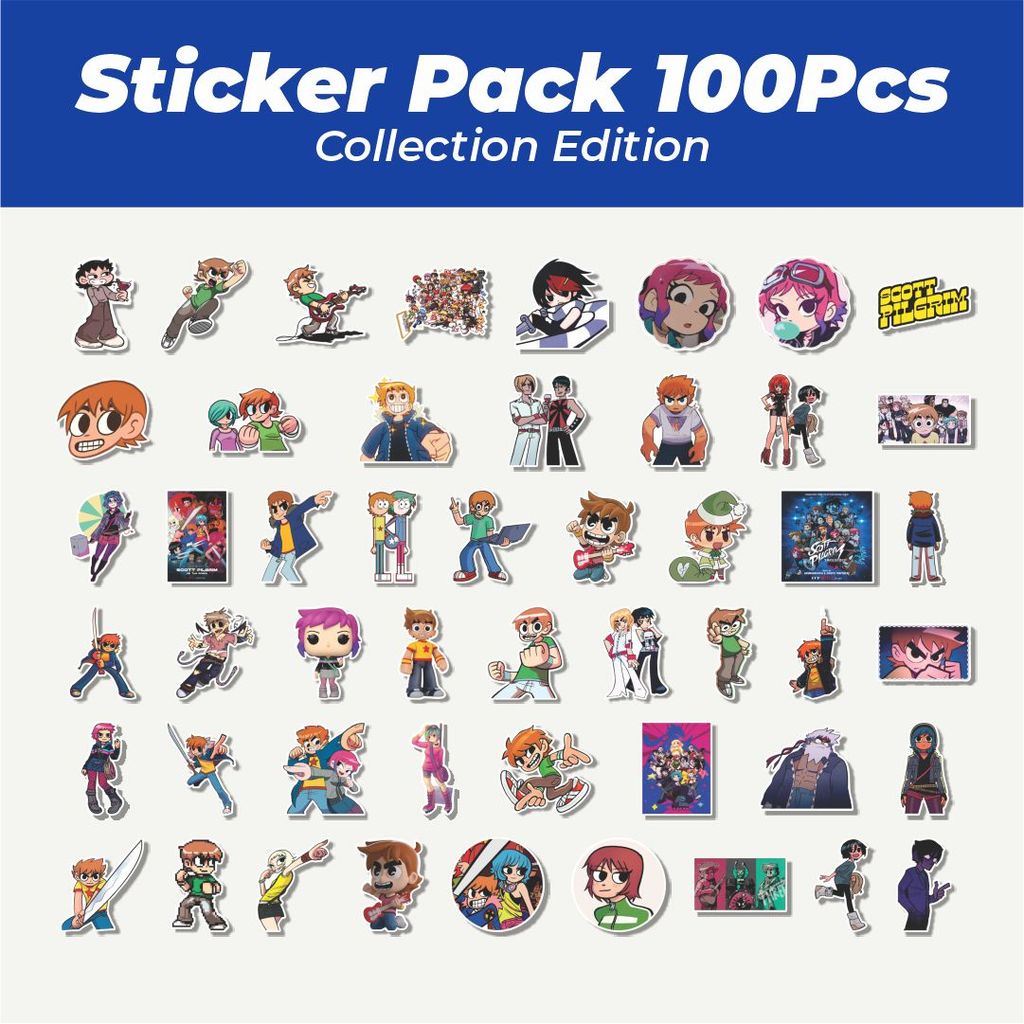 Jual Hot Stiker Stiker Scott Pilgrim Anime Lucu Anti Air Stikers ...