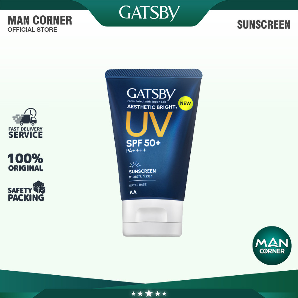 Jual GATSBY Aesthetic Bright Sunscreen Moisturizer SPF 50+ PA++++ | Man ...
