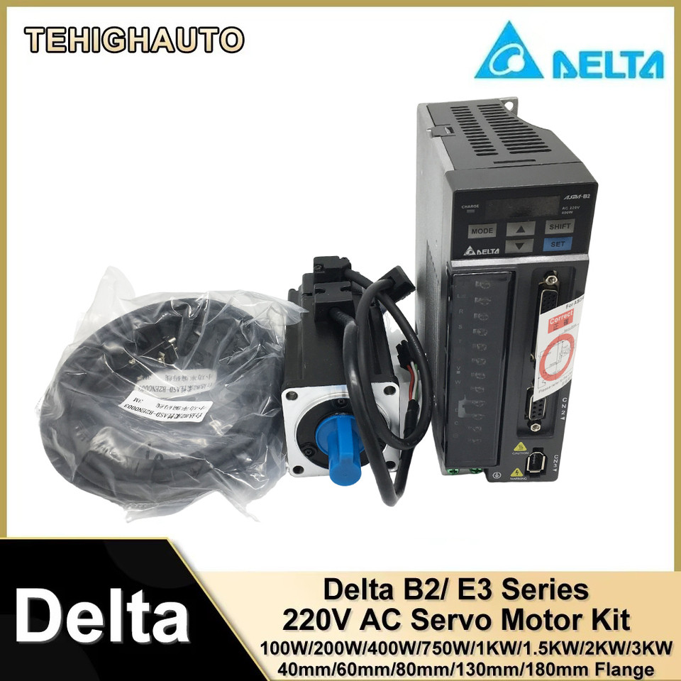 Jual Delta B2/E3 AC Servo Motor Drive Kit 100/200/400W/750W/1KW/1.5KW ...