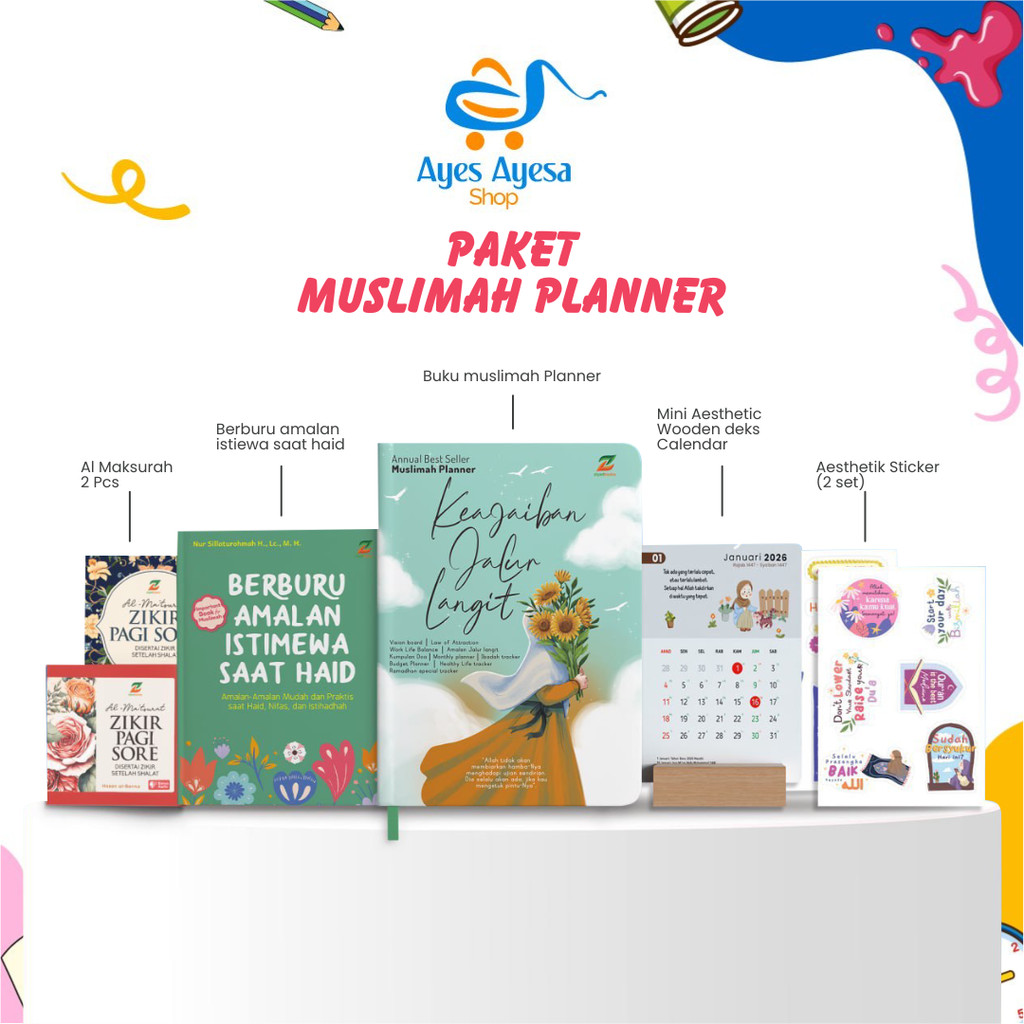Jual buku journal journaling jurnal muslimah monthly weekly planner ...