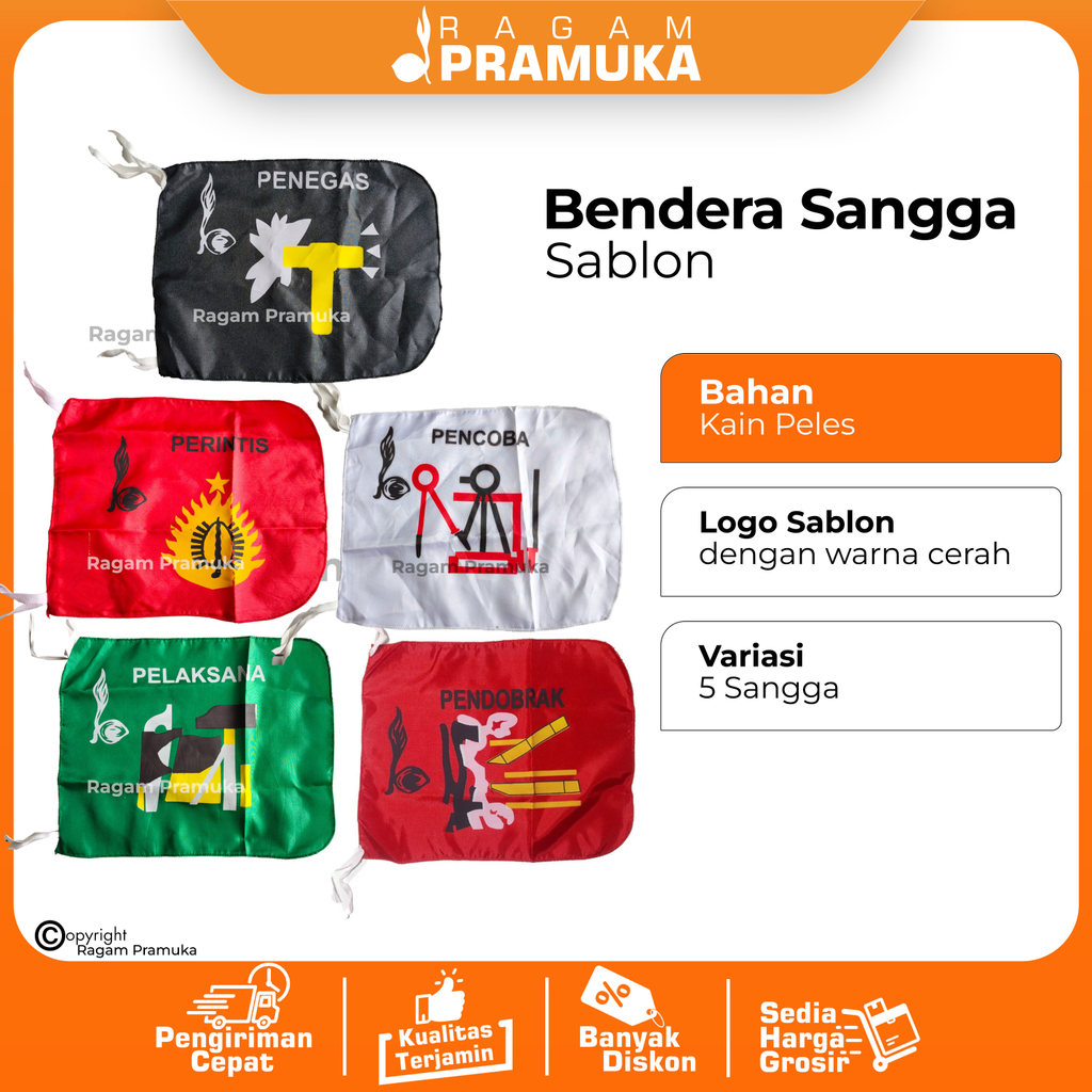 Jual Bendera Sangga Pramuka Penegak | Bendera Sangga Perintis Pencoba ...