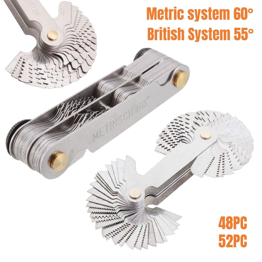 Jual 55/60 Degree Metric In Thread Plug Gauge Gear Tooth Screw Pit ...