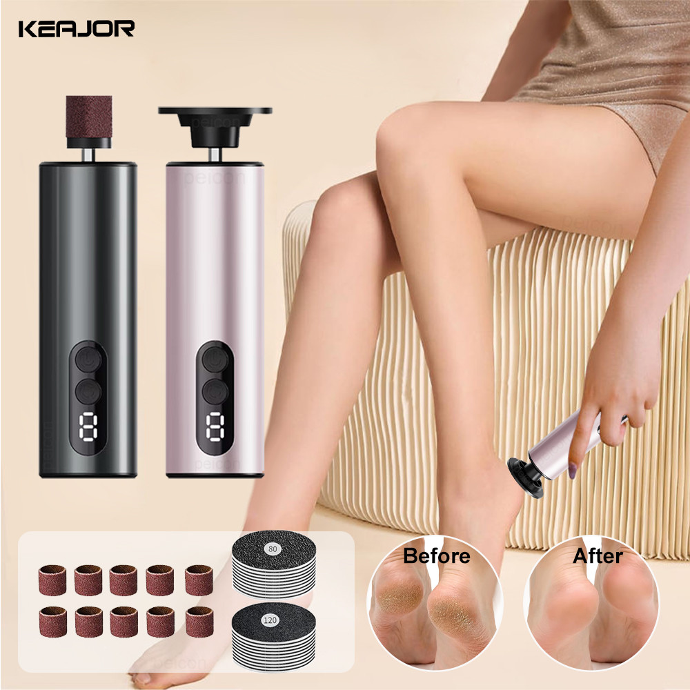 Jual Electric Foot Grinder Cordless Callus Remover Pecure Tools ...