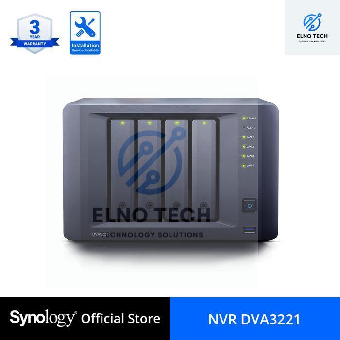 Jual Synology DVA3221 Deep Learning NVR 4-Bay Storage Cloud DVA 3221 ...