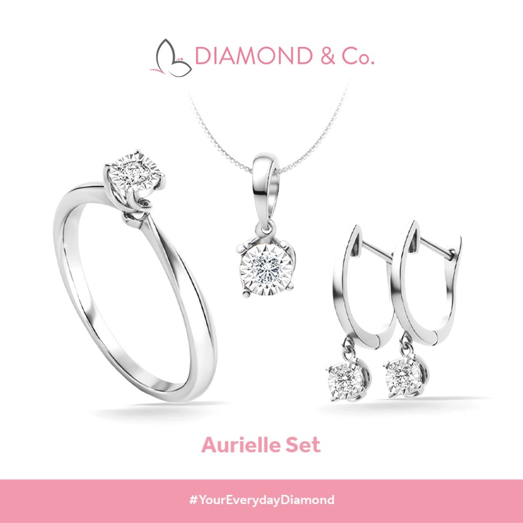 Jual Diamond & Co - Set Perhiasan Berlian Wanita Aurielle Collection ...