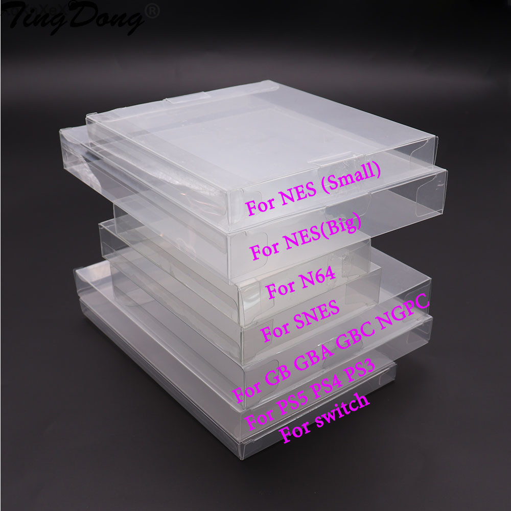 Jual 20pcs Transparent Game Box Protector Case CIB Games Clear Plastic ...