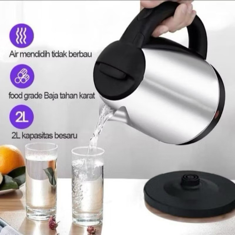 Jual BIGOSTORE - TEKO LISTRIK 2 LITER 400W 500W KETEL PEMANAS AIR ...