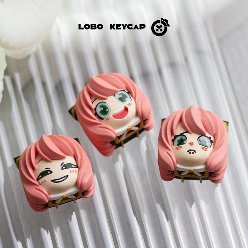 Jual Lobo Anya Forger Spy x Family Anime Theme Artisan Keycaps Resin ...