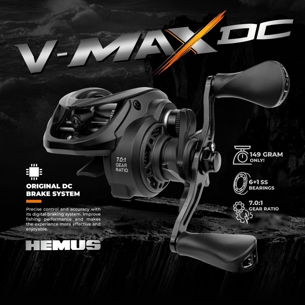 Jual Reel Pancing BC Hemus V-MAX DC | Shopee Indonesia