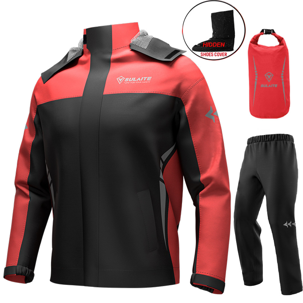 Jual SULAITE Motorcycle Raincoat Suits Men Waterproof Rain Gear Rain ...