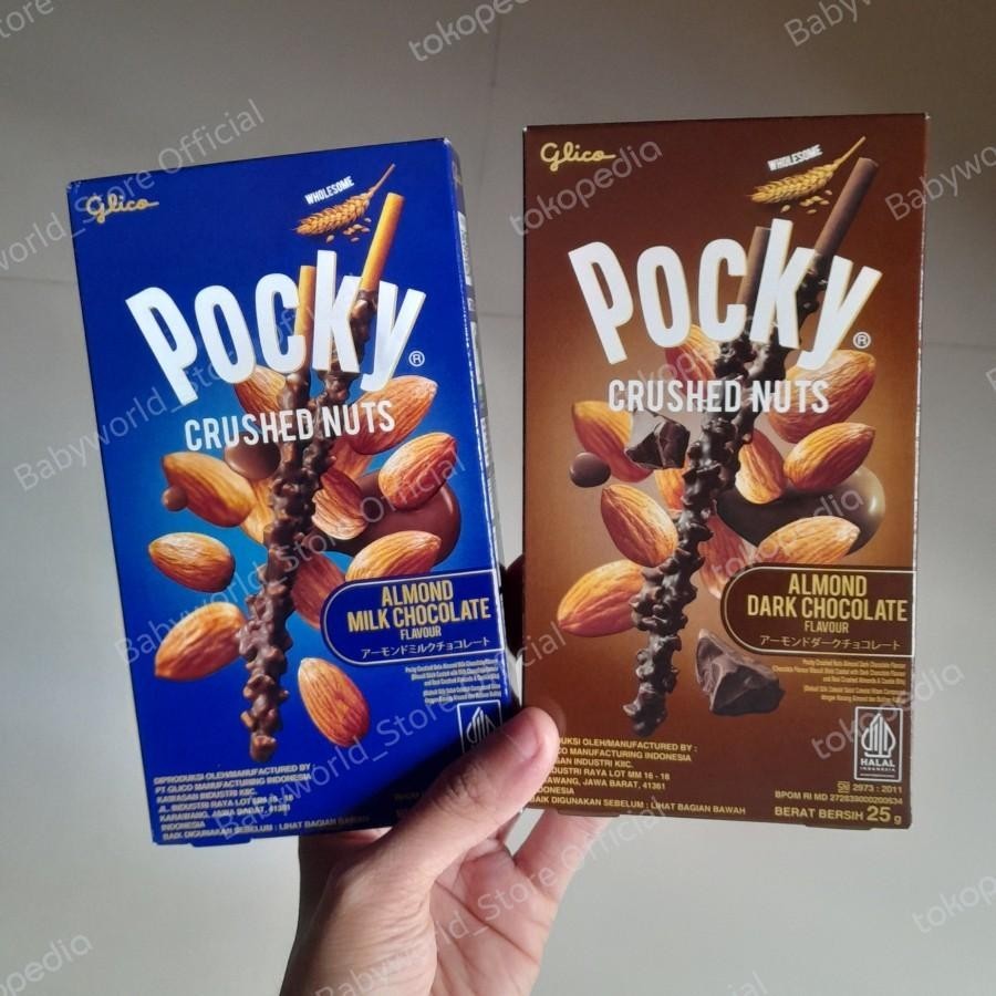 Jual Glico Pocky Crushed Nuts PREMIUM Stik Biscuit Rasa Almond Milk ...