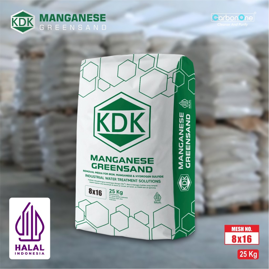 Jual KDK Manganese Greensand Mesh 8x16 @25kg - Media Filter Air ...