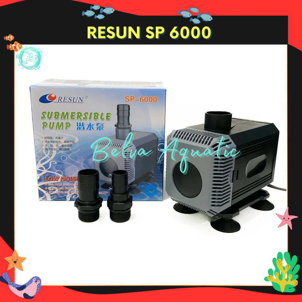 Jual Resun SP-6000 Pompa Air Celup Aquarium Kolam Pompa Low Noise ...
