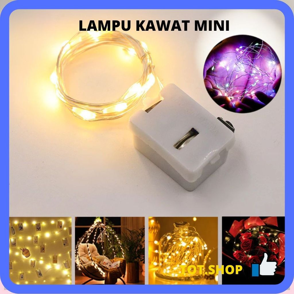 Jual LAMPU SOUVENIR lampu thumbler kawat mini hias dekorasi natal gift ...