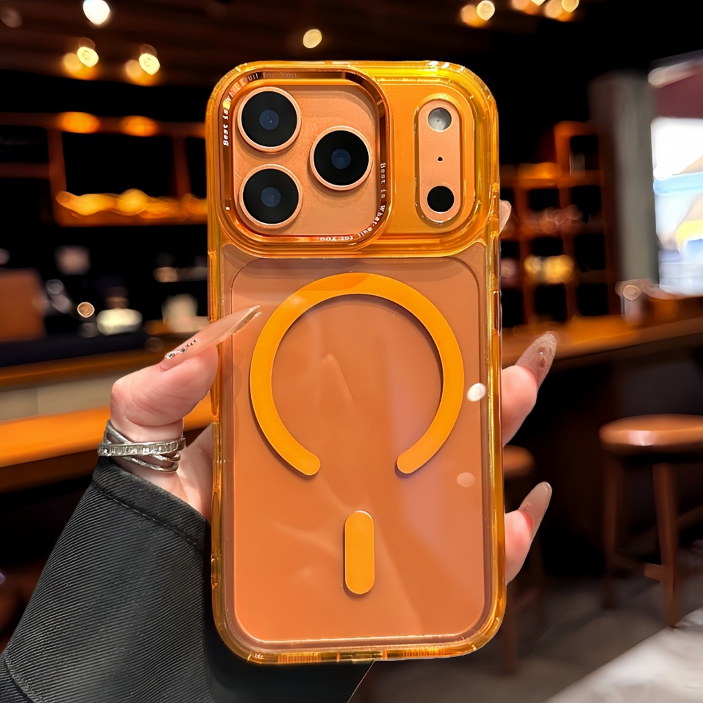 Jual New Luxury Cosmic Orange Case iPhone 17 16 15 14 13 PRO MAX Casing ...